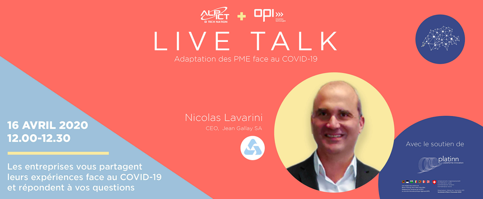 Video replay - Live Talk #1 with Nicolas Lavarini, CEO of Jean Gallay ...